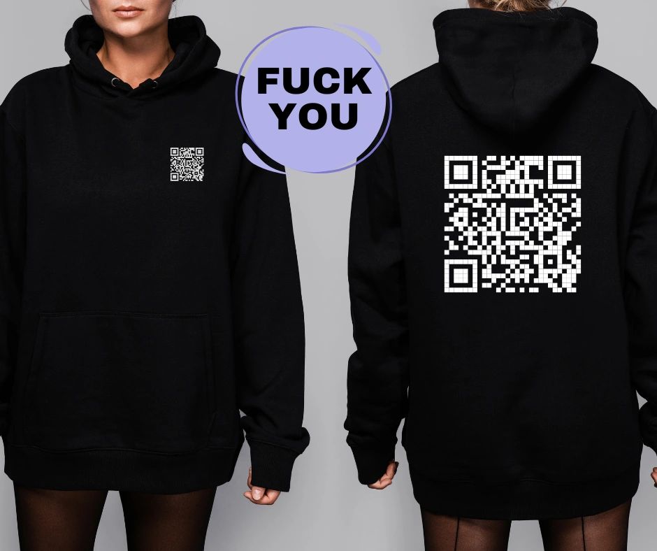 FUCK YOU QR CODE HOODIE